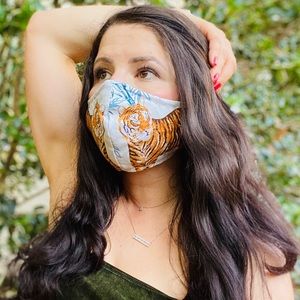 Other | Tiger Fabric Face Mask W Filter Pocket Nose W | Poshmark